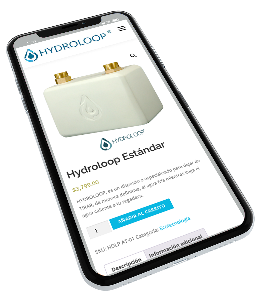 Inicio | Hydroloop | Ahorra agua