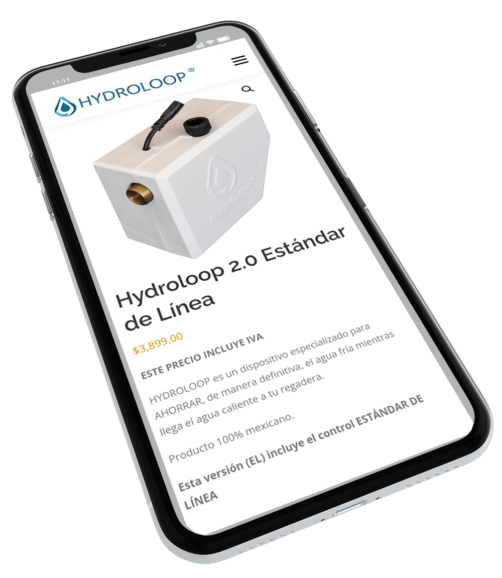Inicio | Hydroloop | Ahorra agua